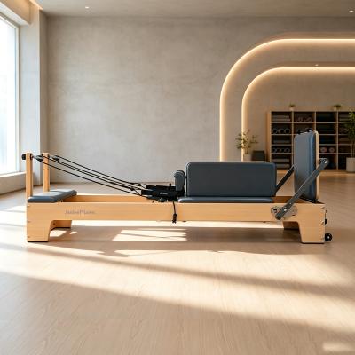 China Factory Wholesale Multi-Layer Solid Wood Pilates Reformer Core Bed, Custom Upholstery Color, Commercial Yoga Studio Fitness Equipment for sale