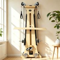China Latest Pilates Wood Adjustable Pulley Tower for Pilates Studio for sale
