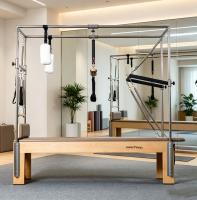 China Home Wooden Pilates Reformer Folding Trapez Pilates Reformer With Full Trapeze Pilates Cadillac Reformer for sale