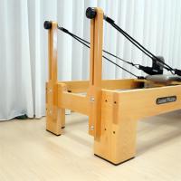 China Wooden Pilates Reformer Machine Beech Wood Integrated Footbar Full Accessories Custom Color Custom Logo Factory Supply for sale