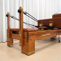 China Luxury Wenge Wood Pilates Reformer Full Set With Complete Accessories For Commercial Use And Studio for sale