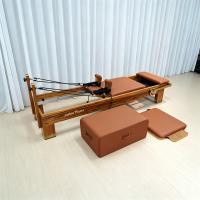 China Luxury Wenge Wood Pilates Reformer Full Set With Complete Accessories For Commercial Use And Studio for sale