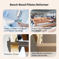 China Wooden Pilates Reformer Machine Beech Wood Integrated Footbar Full Accessories Custom Color Custom Logo Factory Supply for sale
