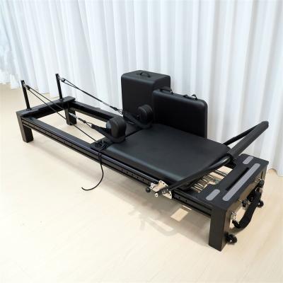 China Aluminum Alloy Pilates Reformer Designed for Portability and Durability Supporting Pilates Training and Rehabilitation Workouts for sale