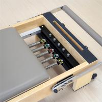 China Professional Maple Wood Pilates Reformer Machine with 5 Adjustable Springs and Compact Size 2250*630*300mm for sale