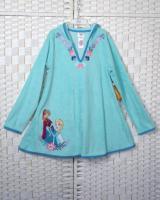 China Hooded Sustainable Children's Clothing , Machine Embroidered Girls Night Robe for sale