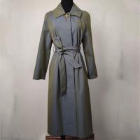 China Gradually Changing Color Trench Coat Single-Breasted  Long Coat Windbreaker for sale