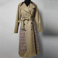 China Double-Breasted Trench Coat Women Spring Autumn Long Belted Coat for sale