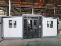 China 40ft Expandable Container Home with Galvanized Steel Framework, T65mm EPS Color Steel Plate Wallboard, and Ready-to-Use Plumbing for sale