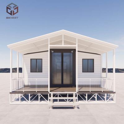 China Prebuilt 40ft Expandable Container Home Folding Prefab House Cabin for sale