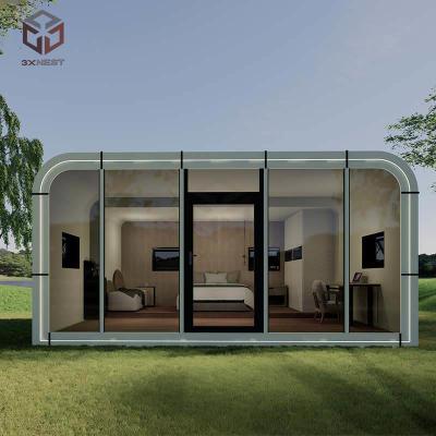 China Folding Apple Cabin Prefabricated Pod Homes Living Space for sale