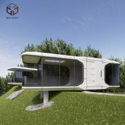China Portable Space Capsule House 3460mm Wide 8 Tons Steel Frame for sale