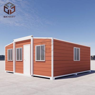 China Fireproof Adjustable Expandable Dwelling Folding Prefabricated Cabin with Custom Terrace for sale
