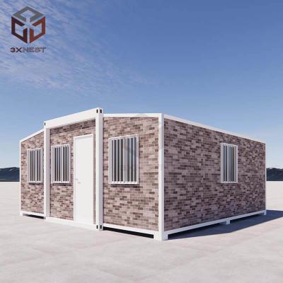 China T65mm EPS Color Steel Plate Expandable Container Cabin / Collapsible Tiny House for sale