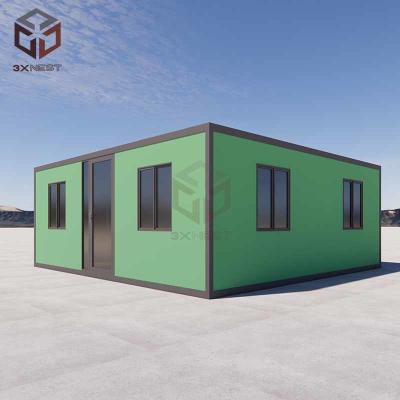 China Galvanized Steel Flat Pack Folding House 20ft Expandable Container Home for sale