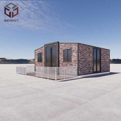 China Earthquake Grade 8 Double Wing Steel Structure Container Prefab House for sale