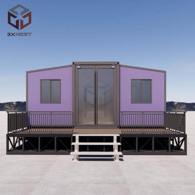China Easy And Fast Installation for Expandable double wing container house for sale