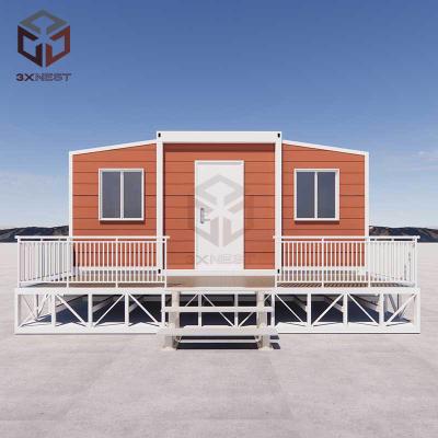 China Broken Bridge Aluminum Double Doors Expandable Double Wing Container House for sale