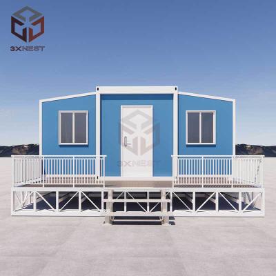 China Temporary Or Permanent Housing Expandable Double Wing Container House Has You Covered for sale