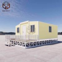 China Grade 8 Earthquake Resistance Double Wing Container House With Balcony Easy Install for sale