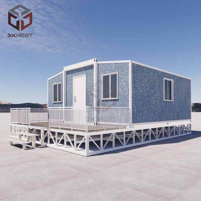 China Customizable Modular House with Balcony and Stairs for sale
