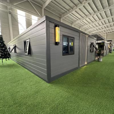 China 40ft Expandable Container Home with 12kw Power Consumption Electrical System and Circuit Breaker System for 3-6 People for sale