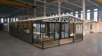 China 30FT Expandable Container House with Polyurethane Foam Insulation and 56 Square Meter Floor Area in Steel Structure for sale