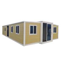 China White Expandable Prefab Homes with Customizable Size and Steel Construction for sale