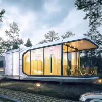 China Portable Space Capsule House with 8 Ton Capacity and Steel Frame for sale