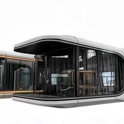 China 500kg Space Capsule House with Solar Panels and LED Lighting for sale