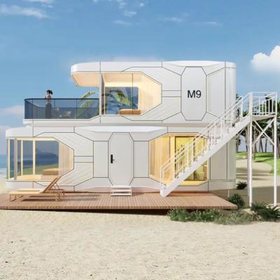 China 8 Ton Space Capsule House with Solar Panels and LED Lighting for sale