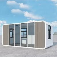 China Windproof Apple Capsule House 6m x 3.3m Solar Powered for sale