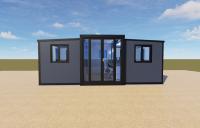 China Expandable Prefab Homes with Floor Permitted Loading of 2 KN/m2 White Color and Waterproof Paint Sealed Edges for sale