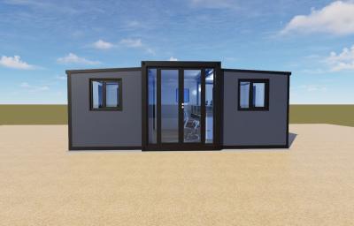 China Expandable Prefab Homes with Floor Permitted Loading of 2 KN/m2 White Color and Waterproof Paint Sealed Edges for sale