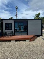 China 40ft Expandable Container Home with Extended Size 5900*6300*2480mm Bull 30*30 Flat Lamp and 72m² Living Space for sale