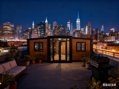 China Collapsible Container House with Roof Long-lasting 18mm Thick Fireproof Cement Fiber Floor More Than 20 Years Lifespan for sale