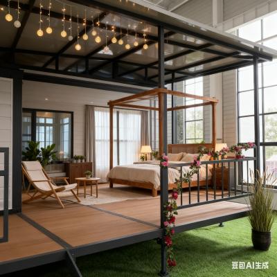 China Foldable 20ft Container with Full Galvanized Main Frame L5900*W2220*H2480mm Folded Size 37 Square Meters Floor Area for sale