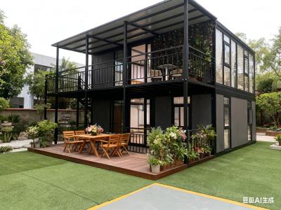 China Waterproof And Weather Resistant Double 20FT Expandable Prefab Homes for 2 KN/m2 Floor Permitted Loading Requirements for sale
