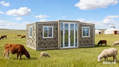 China 37 Square Meters Floor Area Foldable 20ft Container with T50mmEPS Sandwich Panel Roof and Wet-Dry Separation Bathroom for sale