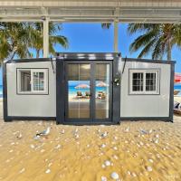 China Expandable Double Wing 20ft Container House with 50mm/75mm Sandwich Panel, 2 KN/m2 Floor Loading, and Fire-resistant Materials for sale