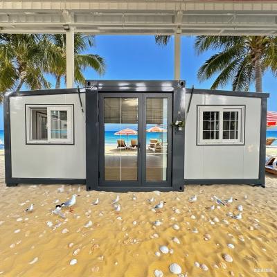 China Expandable Double Wing 20ft Container House with 50mm/75mm Sandwich Panel, 2 KN/m2 Floor Loading, and Fire-resistant Materials for sale