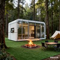 China Portable Apple Capsule House with 6000x3300x3000mm Dimensions and One Room One Bathroom Design for sale
