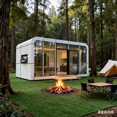 China Portable Apple Capsule House with 6000x3300x3000mm Dimensions and One Room One Bathroom Design for sale