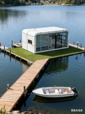 China Smart Home Features Apple Capsule House 5.4 Tons Accommodates 2 People with WiFi Connectivity for sale