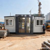 China Modern Design Stackable Foldable 20ft Container with Manual Locking Mechanism and Galvanized Light Steel Frame for sale