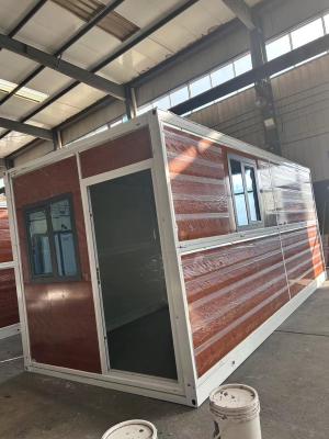 China Flat Pack Folding House with Inside Dimensions 5630*2230*2515mm Outer Dimensions 5800*2400*2896mm and Roof Live Load 0.50KN/㎡ for sale