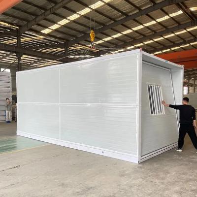 China 25 Days Production Time Flat Pack Folding House with One Year Warranty and 2.0KN/㎡ Ground Live Load for sale