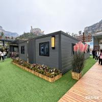 China 40ft Expandable Container Home with L11800*W2200*H2480mm Fold Size 4.6 Tons Net Weight and Customizable Wiring for sale
