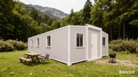 China Customized 40ft Expandable Container Home with Fold Size L11800*W2200*H2480mm and Expanded Size L11800*W6220*H2480mm Featuring Bamboo Plywood 18mm Thick for sale