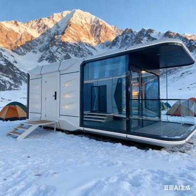 China Modern Space Capsule House with 9 Mm European Pine Board and 7 Tons Net Weight for sale